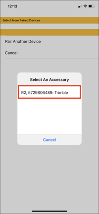 Trimble Setup for iOS Devices